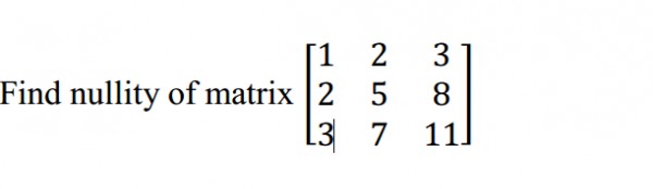 Nullity of a matrix - GATE CSE Video Solutions